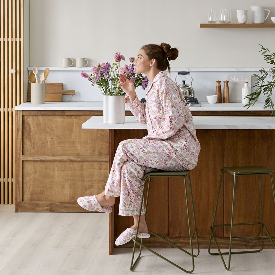Shop Alexa Floral Flannelette Pyjamas Online | Bed Bath N' Table