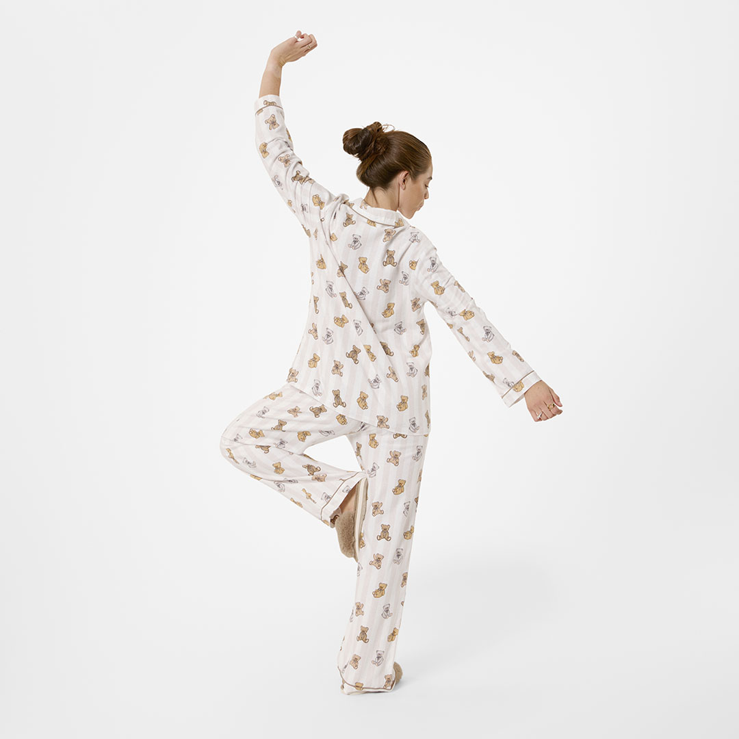 Shop Cuddly Bear Flannelette Pyjamas Online | Bed Bath N' Table