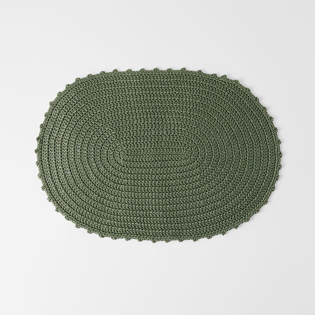 Shop Mendes Oval Placemat - Khaki Online | Bed Bath N' Table