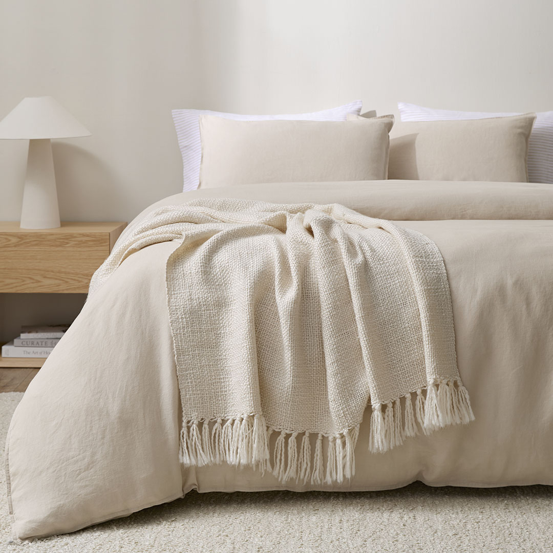 Buy Cambridge Throw - Cream Online | Bed Bath N' Table