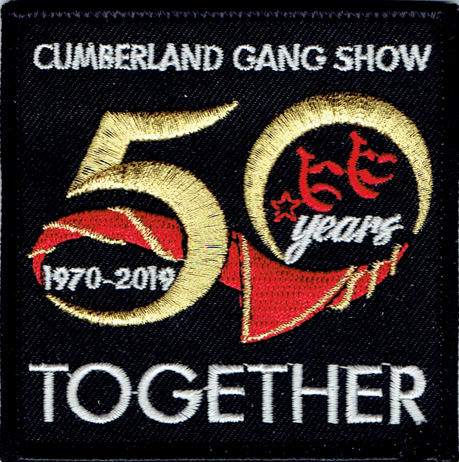 50th Embroidered Badge | Souvenirs | Cumberland Gang Show Souvenirs