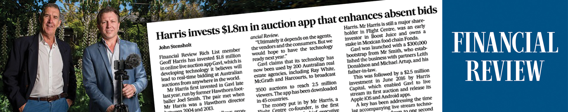 Harris Capital invests $1.8 million | Gavl Live