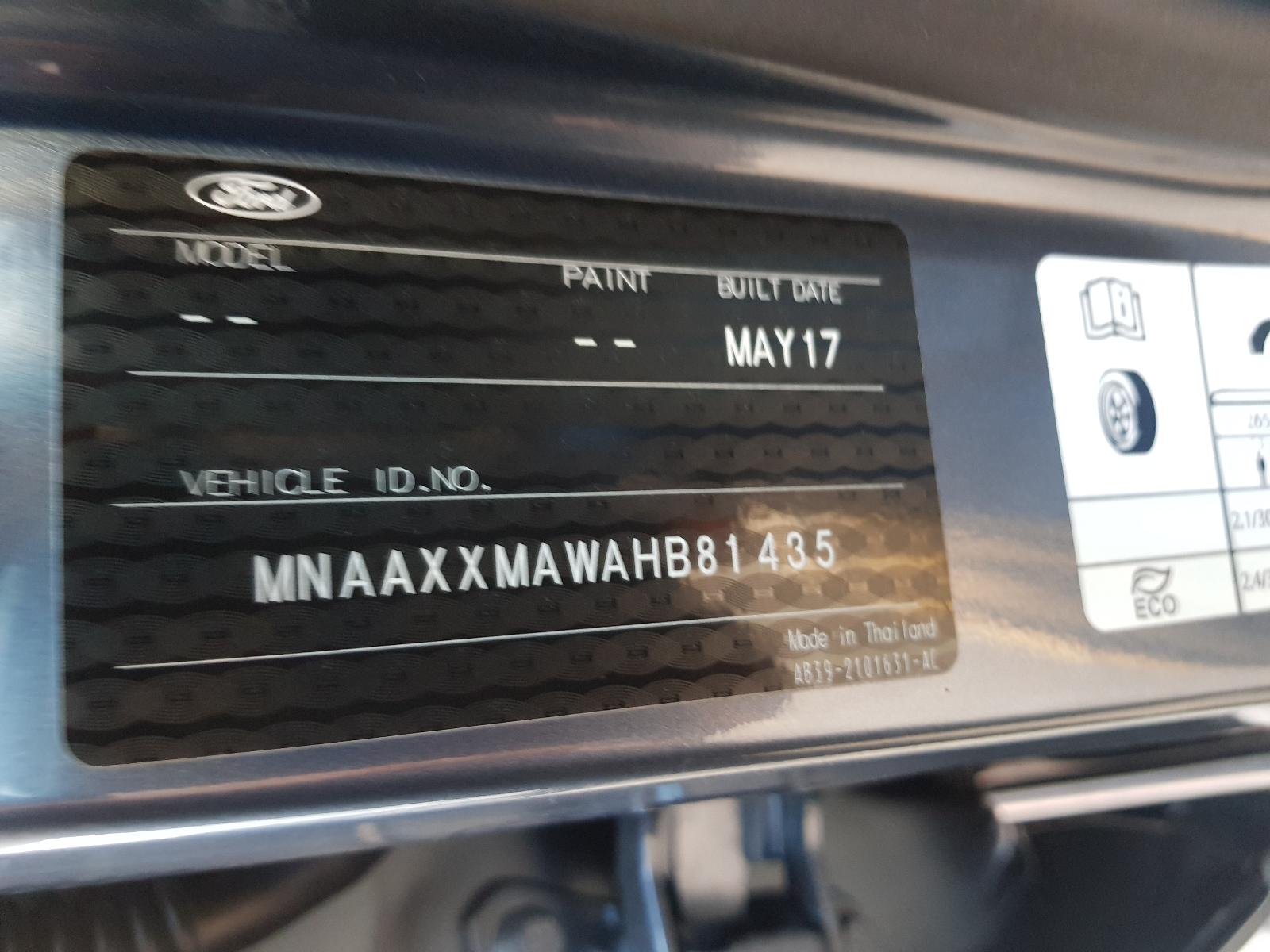 Instrument Cluster Everest Ford 2017