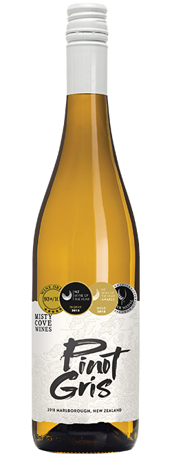 Misty Cove Marlborough Pinot Gris 2018 | Buy Wines online Australia ...