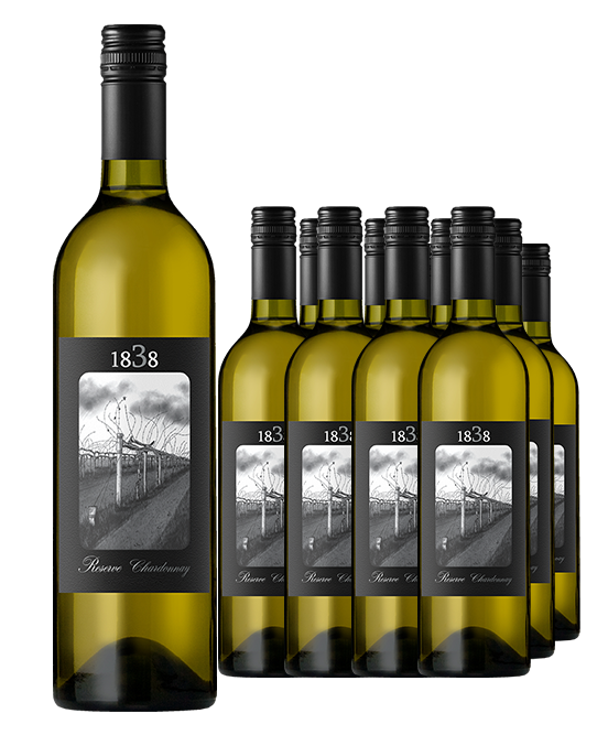 1838 Reserve Chardonnay 2024 Dozen | Award-Winning Unoaked White Wine