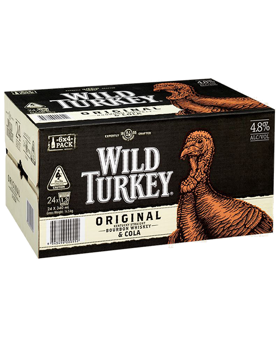 Wild Turkey And Cola 330ml 24 Pack | Buy wines online Australia wide ...