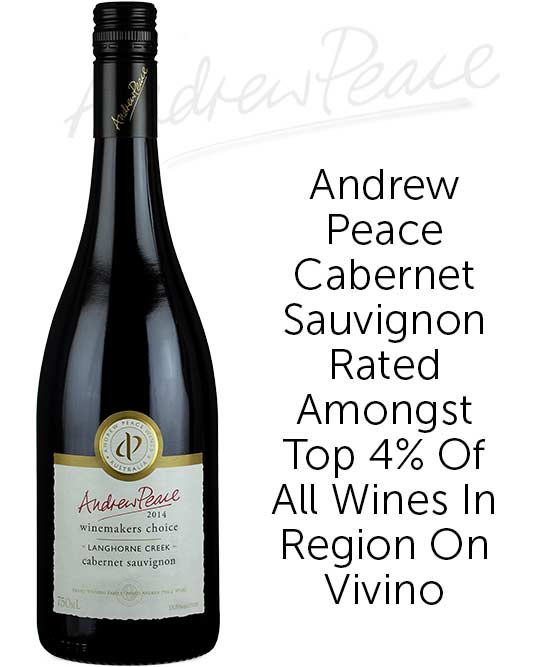 Andrew Peace Winemakers Choice Langhorne Creek Cabernet Sauvignon 2019 ...