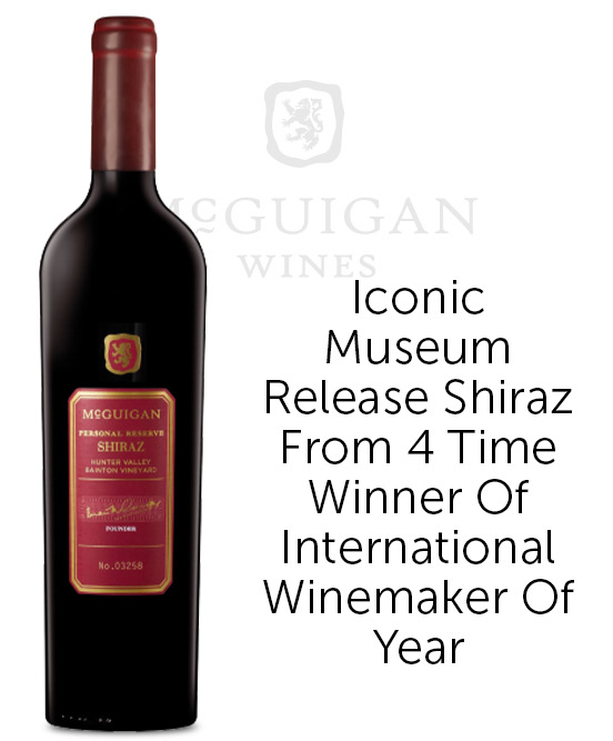 McGuigan Personal Reserve Hunter Valley Shiraz 2010 | Buy Wines online ...