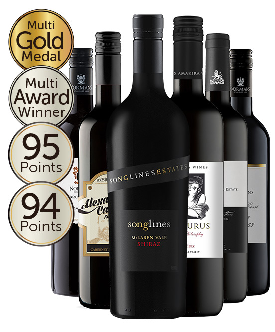 120 Multi Gold Medal Winning 95 Point Rated Red Mixed Dozen | Get Wines ...