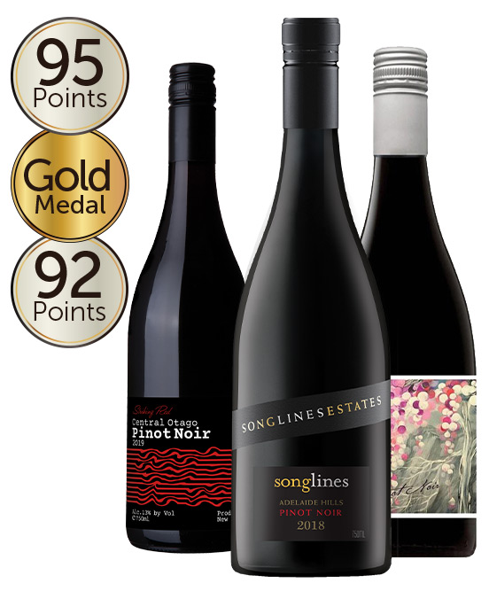 Gold Medal Winning 95 Point Rated Pinot Noir Mixed Dozen | Get Wines Direct