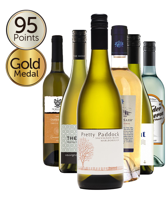 120 Gold Medal Winning 95 Point Rated White Mixed Dozen | Get Wines Direct