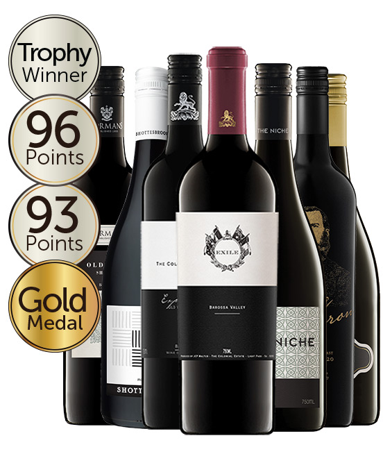 $120 Multi Gold Medal Winning 65 Point Rated Shiraz Mixed Dozen | Buy ...