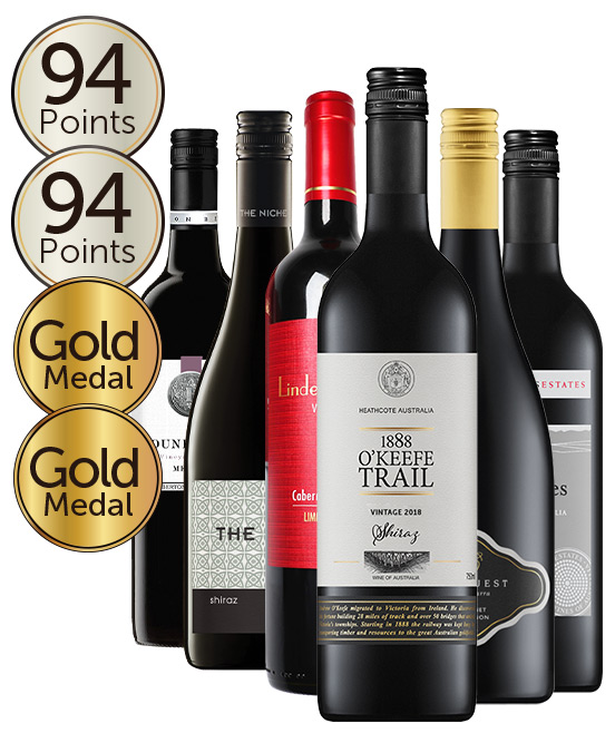 $80 Multi Gold Medal 94 Point Rated Red Mixed Dozen | Buy Wines online ...