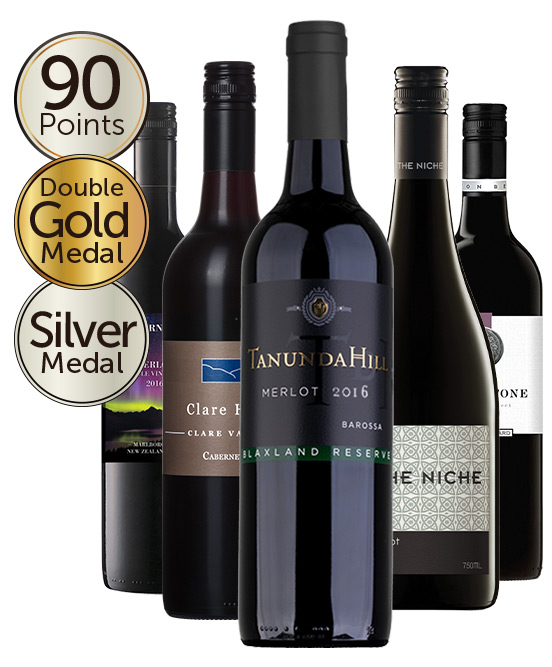 $99 Double Gold Medal Winning 93 Point Merlot Mixed Dozen Buy Wines ...
