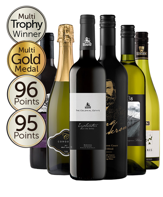 Multi Trophy And Gold 96 Point Rated Red & White Mixed Dozen | Get ...