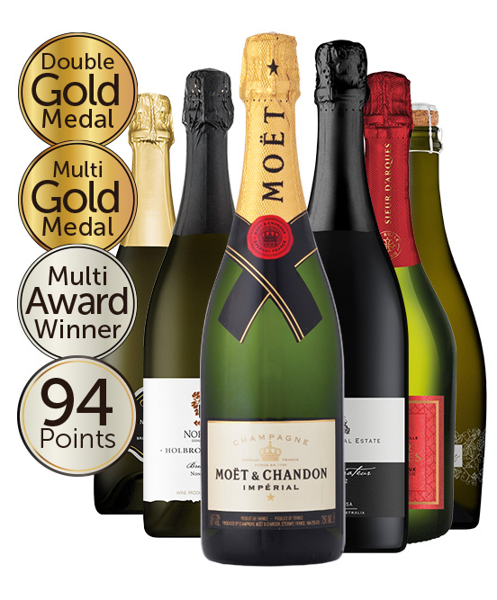 $199 Double Gold 94 Point Rated Ultra Premium Red And White Sparkling ...