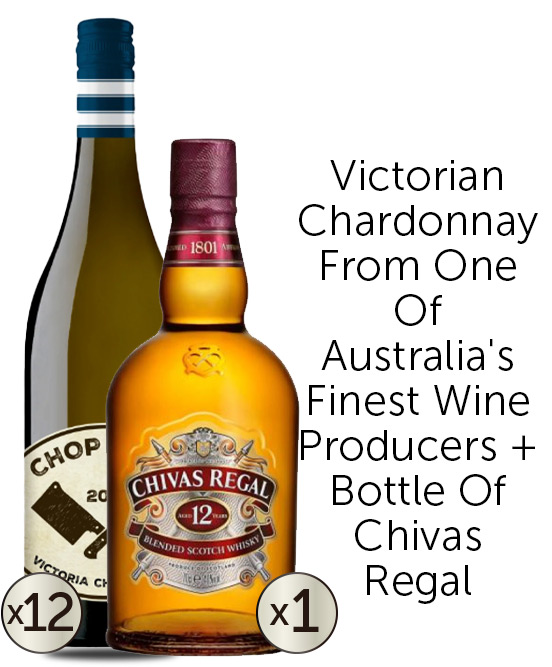 Fowles Wines Chop Chop Victorian Chardonnay 2020 & Chivas Regal 12 Year ...