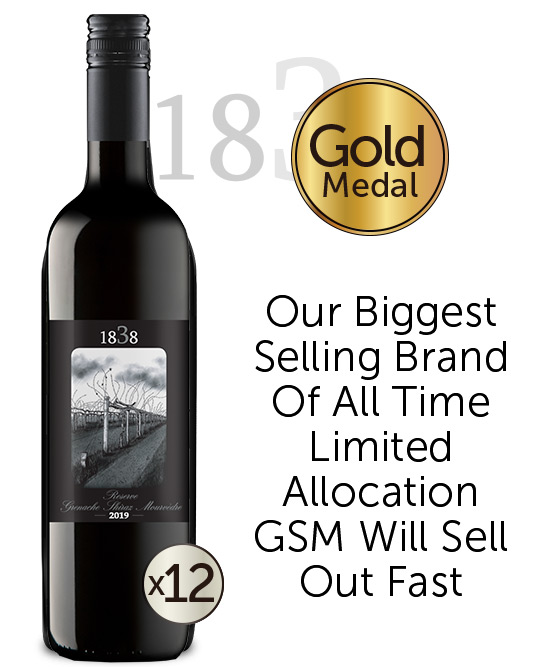 1838 Reserve Grenache Shiraz Mourvedre 2019 Dozen | Buy Wines online ...