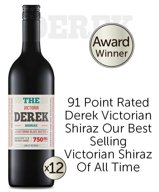 The Derek Victorian Shiraz 2020 Dozen | Buy Wines online Australia wide ...