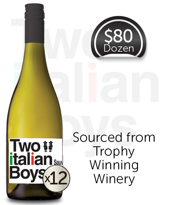 Two Italian Boys Sauvignon Blanc 2019 Dozen| Buy Wines online Australia ...