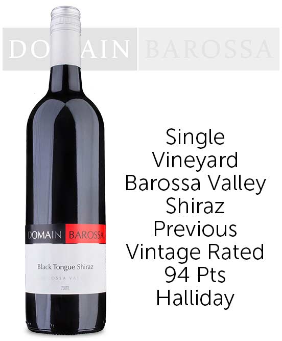 Domain Barossa Black Tongue Barossa Valley Shiraz 2017 | Buy wines ...
