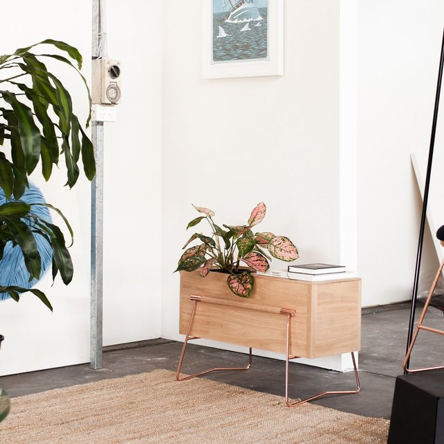 Tom Side Table / Planter by HUNT FURNITURE | Handkrafted