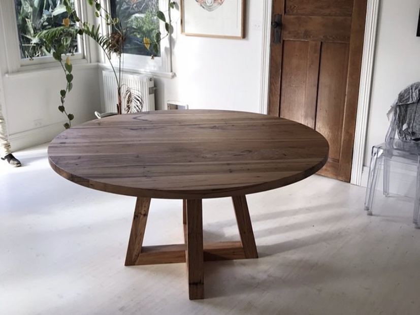 Recycled messmate dining table by Zac Pearton | Handkrafted