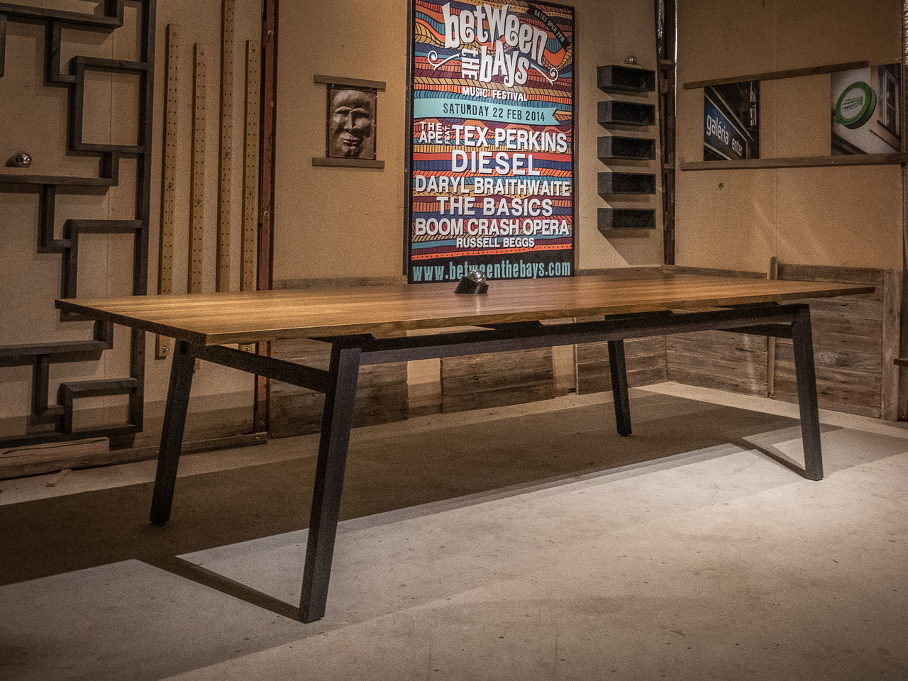 Mid Century Inspired "Floating" Dining Table by Trevor Neal | Handkrafted