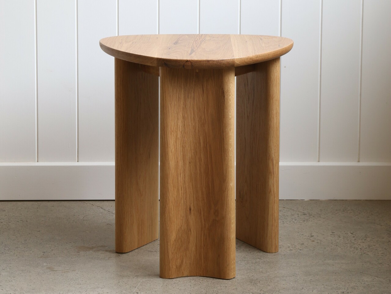 Curved Side Table by Finn Furniture | Handkrafted