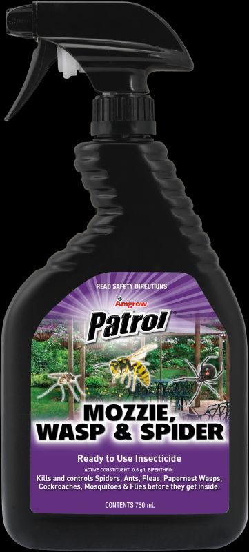 Amgrow 750ml Patrol Mozzie, Wasp and Spider Insecticide - Home Timber ...