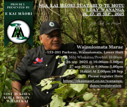 E Kai Maori - Marae 1