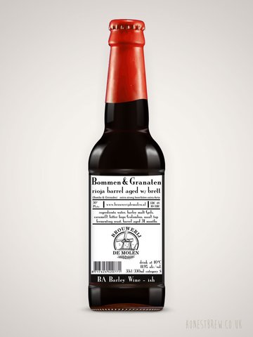 De Molen Bommen & Granaten Rioja BA w/ Brett. 11.9% (330ml) Extra Beer ...