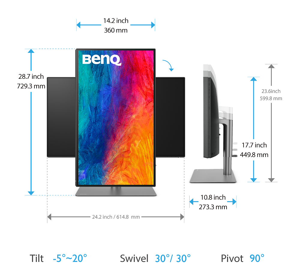 BenQ PD2725U 27" 4K UHD Designer Monitor | Image Science