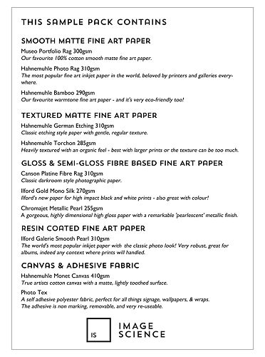 Printing Sample Pack | Image Science