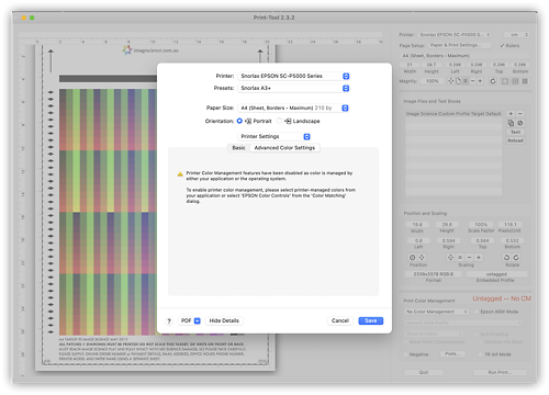 How To Print Your Profile Targets | Image Science
