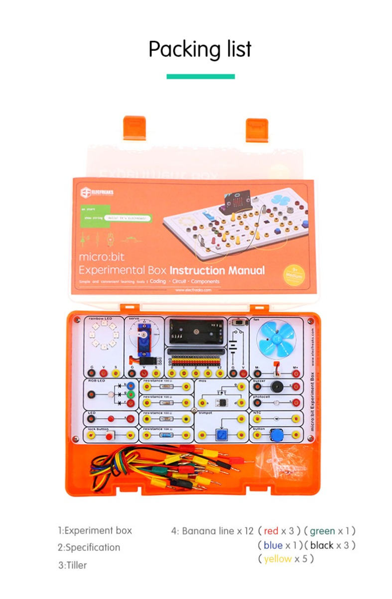 Micro:bit Experiment box for micro:bit (without micro:bit) — Little Bird