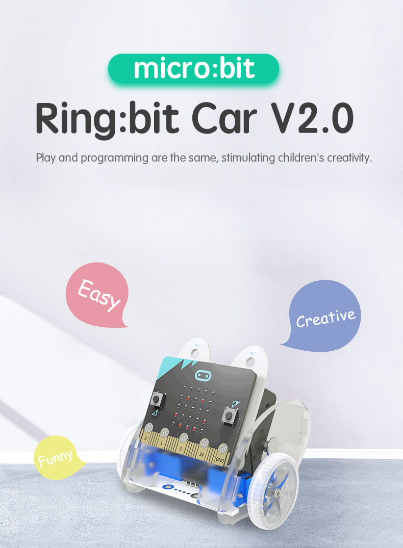 Ring:Bit Car v2 for micro:bit (without micro:bit) — Little Bird