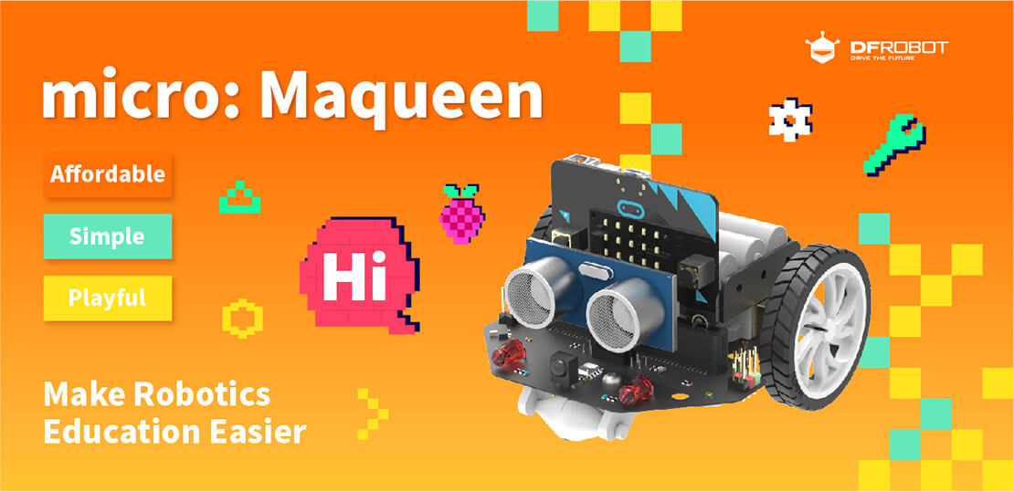 micro: Maqueen (with micro:bit/ micro:Gamepad/IR Remote Controller ...