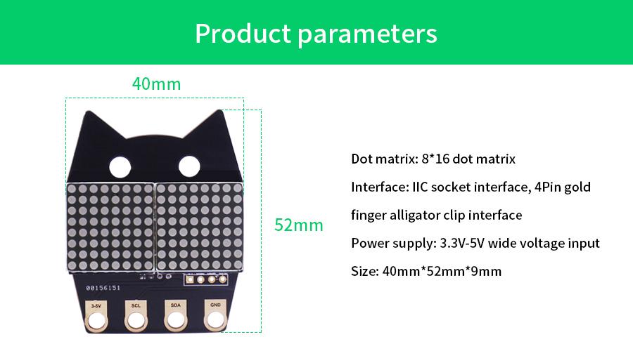 Yahboom LED:bit dot matrix module for micro:bit — Little Bird