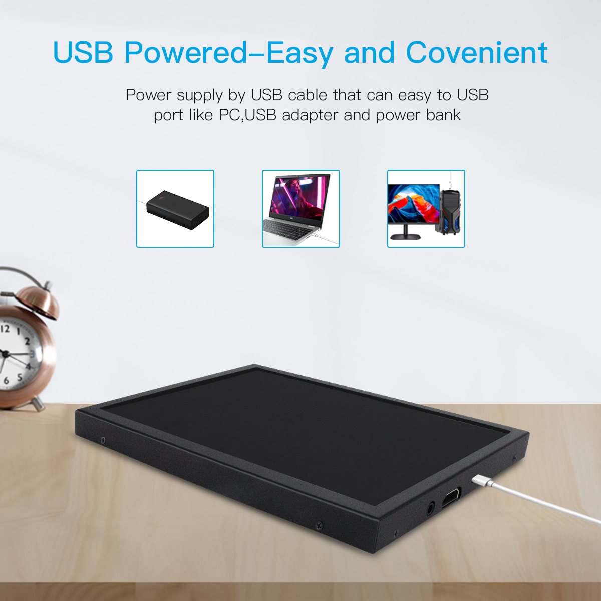 8 Inch Mini HDMI Portable LCD Display 1280x800 Resolution Monitor Buil ...