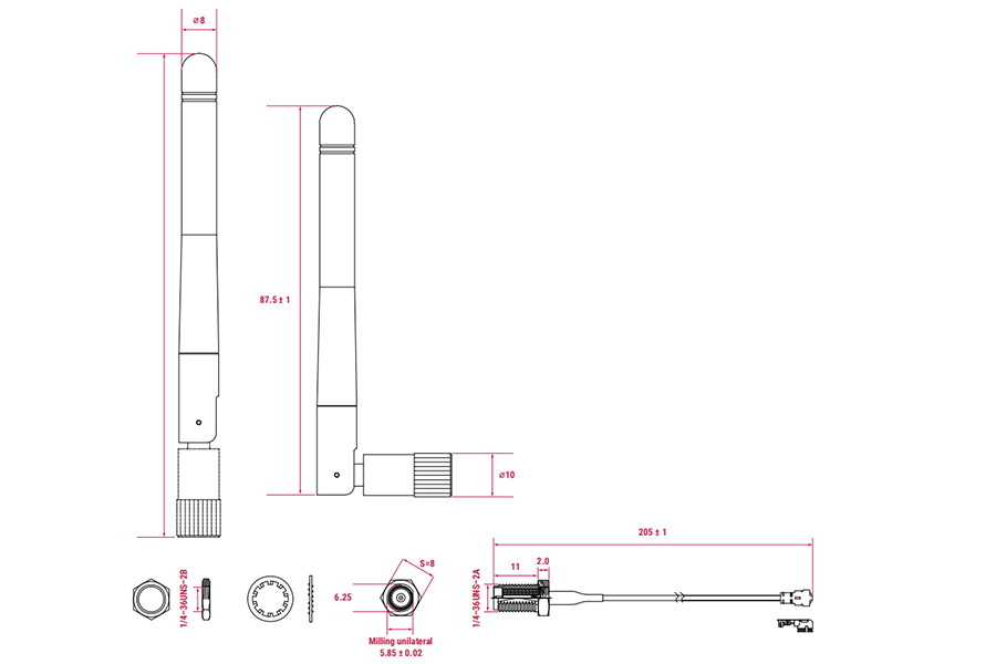 Raspberry Pi Compute Module 4 Antenna Kit — Little Bird