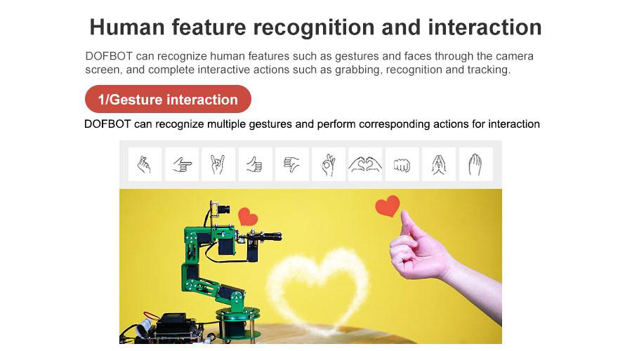 DOFBOT AI Vision Robotic Arm with ROS for Raspberry Pi 4B — Little Bird