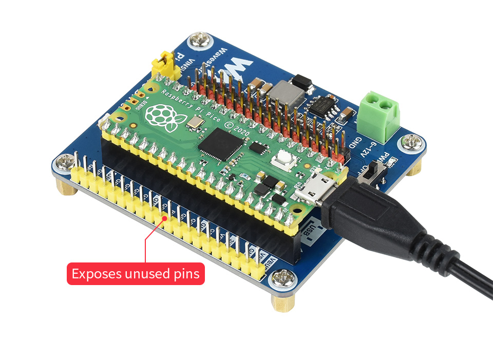 Servo Driver Module For Raspberry Pi Pico 16 Ch Outputs 16 Bit Resol 1464