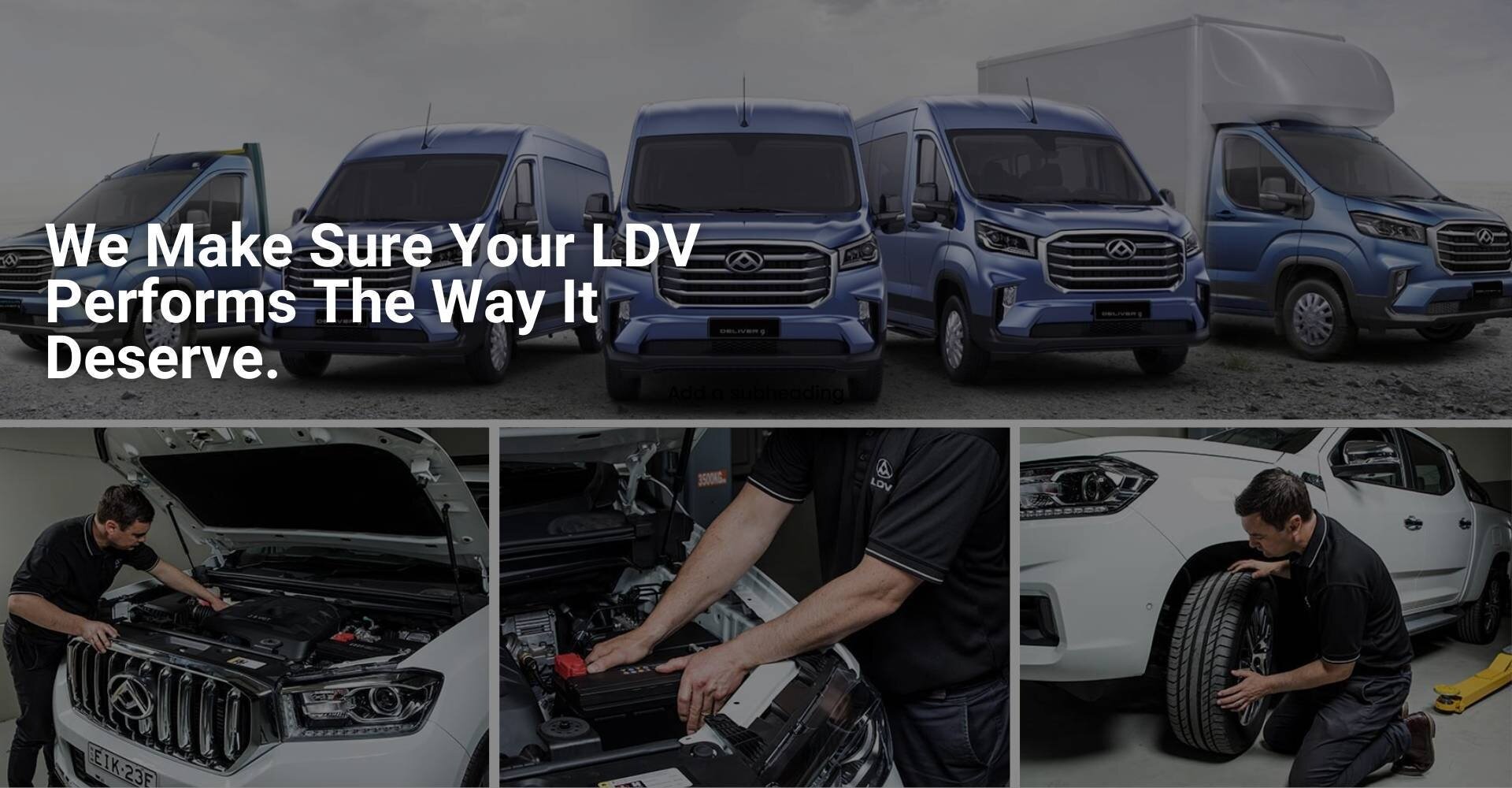 LDV Service Centre | Genuine LDV Service & Parts | Book Now | LDV ...