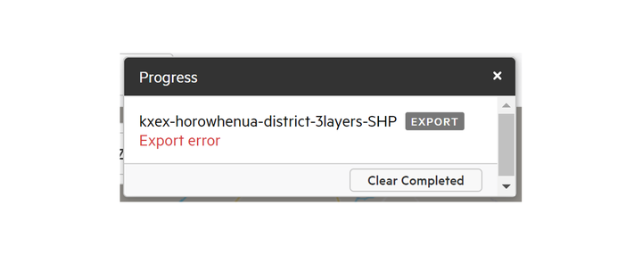 The export page | Koordinates Help & Support