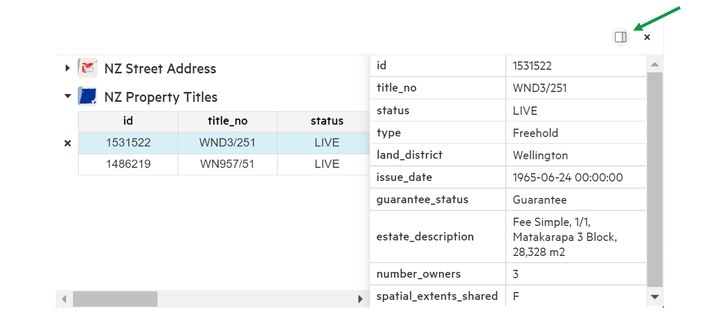 Query the map | Koordinates Help & Support
