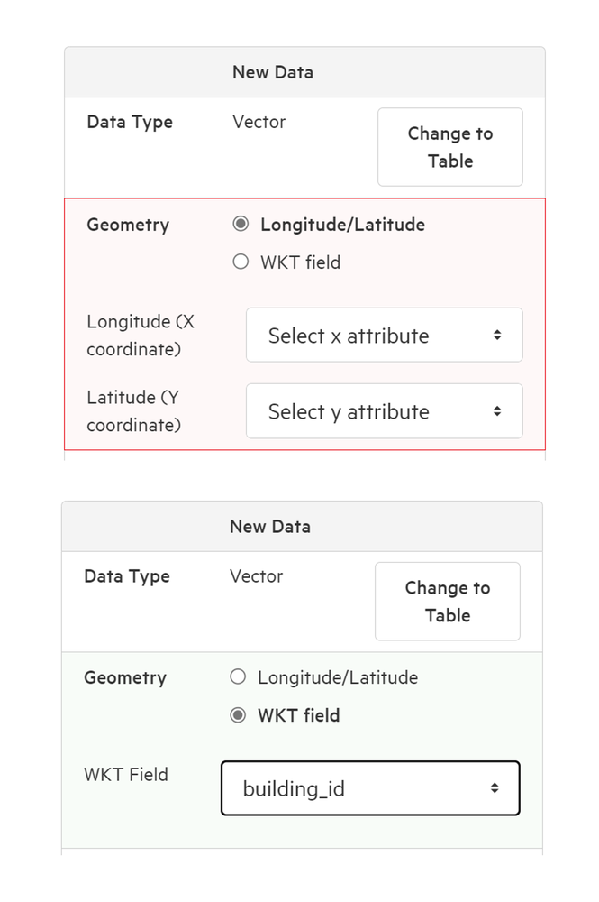 Create a geospatial layer from a table | Koordinates Help & Support