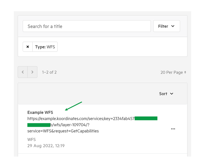 Connect to a WFS service | Koordinates Help & Support