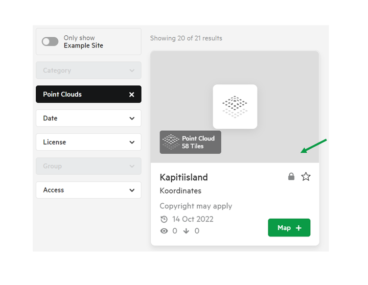 Find & export Point Cloud data layers | Koordinates Help & Support