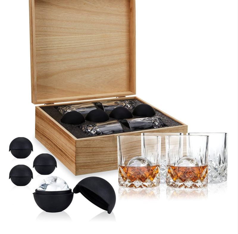 Liquor Glass and Ice Sphere Box Set | Loam